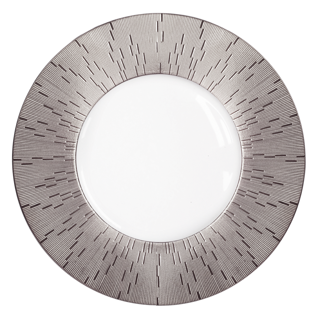 Assiette de présentation Infini platine - Haviland
